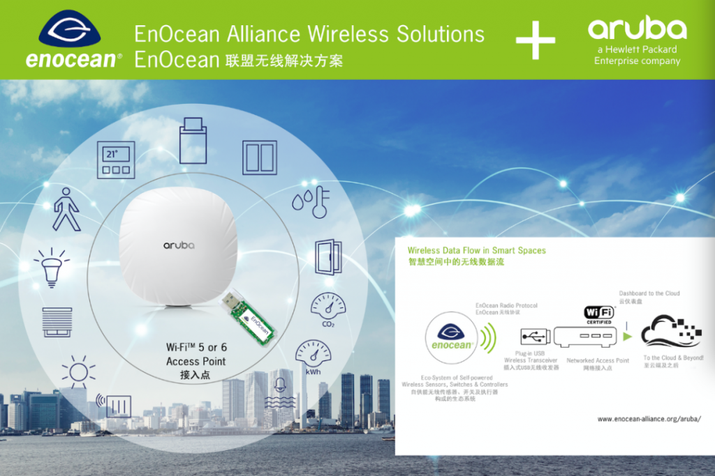 Aruba拓展了易于部署的工作场所安全解决方案 - EnOcean Alliance
